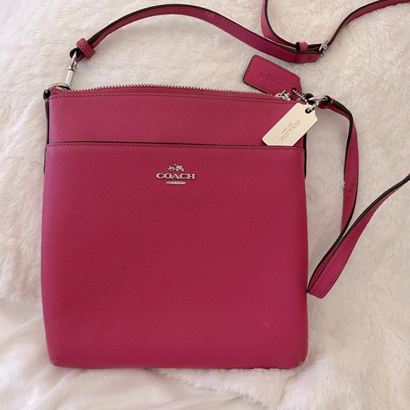 Coach | Bags | Coach Small Cross Body Deep Hot Pink | Poshmark